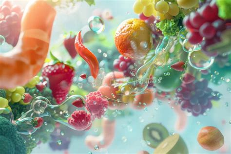 Natural Digestive Enzyme Supplement For Improving Metabolism And Gut Function Stock Image