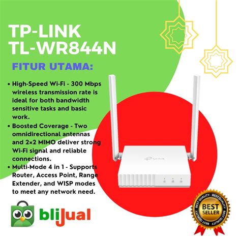 Jual Tp Link Tl Wr N Router Tp Link Multi Mode Router Wifi Mbps Shopee Indonesia