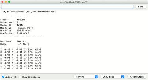 how to use a esp32 development board to read from an adxl345 accelerometer