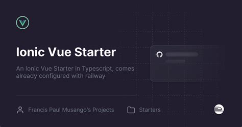 Deploy Ionic Vue Starter Railway