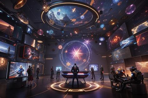 Premium Ai Image A Convergence Of Virtual Worlds