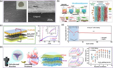 Mos2 Nanosheets Used As Separator Coating Materials Or Interlayers For
