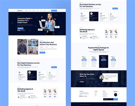 Digital Agency Landing Page Design By Md Mehedi Hasan On Dribbble