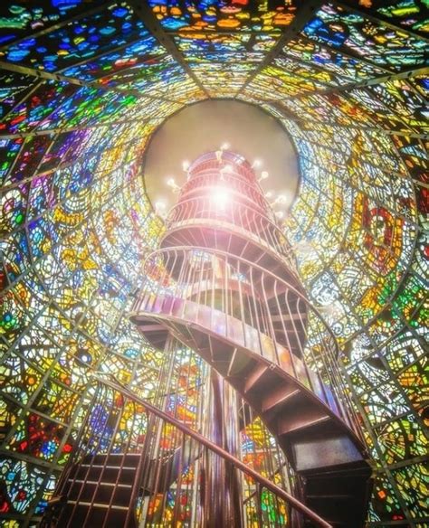 Stained Glass Staircase At Hakone Open Air Museum Japan Rstainedglass