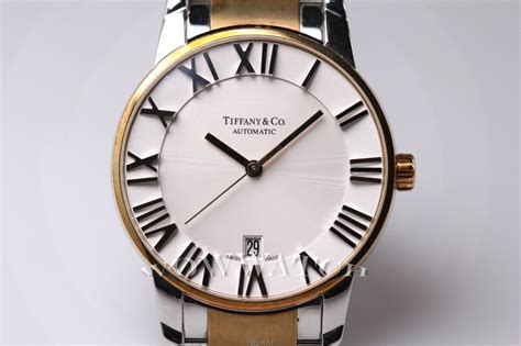 Tiffany And Co 남성시계 와우와치 티파니앤코 옐로우포금 아틀라스 38mm 남성용 원래 명품은 필웨이feelway