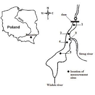 Location Of The Bottom Sediment Measurement Sites Download Scientific Diagram