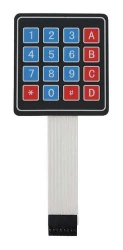 Modulo Matriz Teclado Membrana Matricial 4x4 16 Teclas MercadoLivre