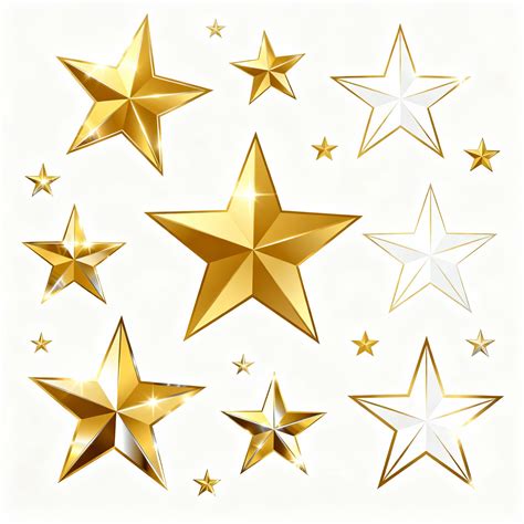 Gold Star Clip Art Ai Generated Graphics