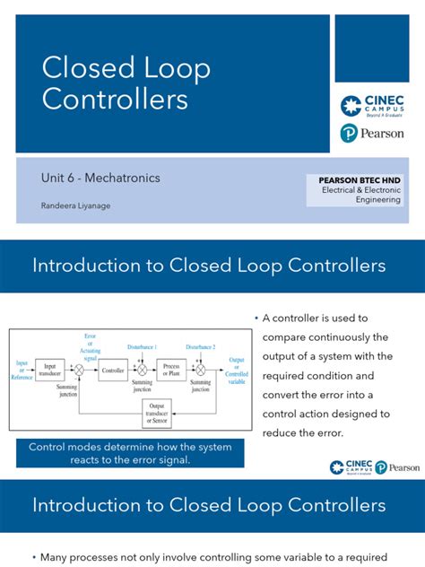 08 Closed Loop Controllers Download Free Pdf Control Theory