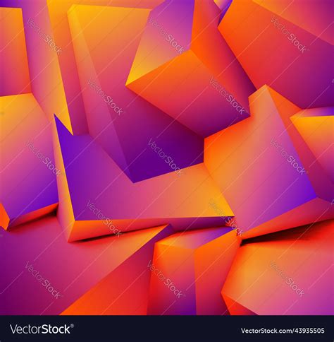 Abstract Geometric Background With Overlapping Vector Image