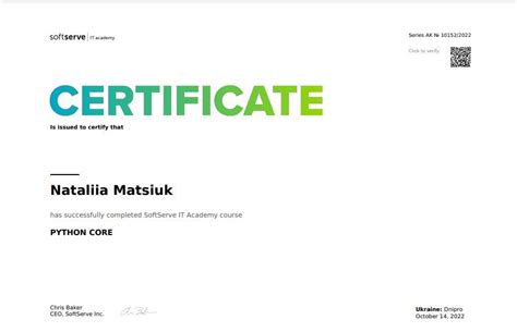 Im Happy To Share That Ive Obtained A New Certification Python Core