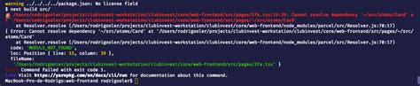 Error Cannot Resolve Dependency Modulenotfound · Issue 5557