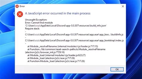 Solved - Discord A JavaScript error occurred in the main process - video Dailymotion
