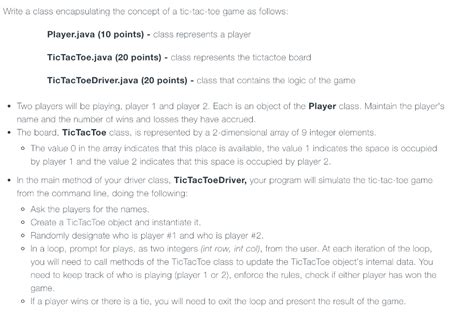 Solved My Assignment Is To Make A Tictactoe Game In Java I