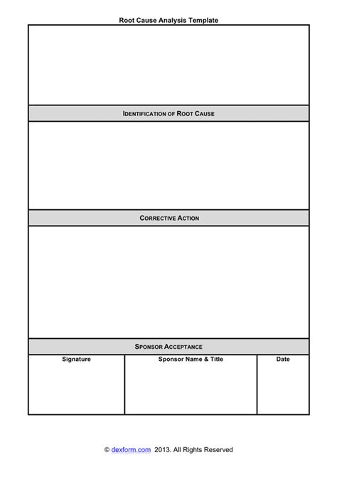 Root Cause Analysis Template In Word And Pdf Formats Page 2 Of 2