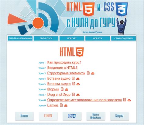 Видеокурс Html5 и Css3 с Нуля до Гуру