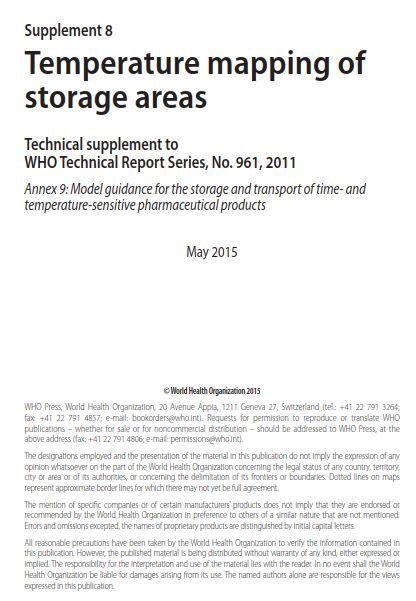 WHO Guidelines Temperature Mapping Of Storage Areas Free Pdf Download M A N O X B L O G