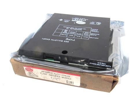 New Fireye E1r1 Flame Amplifier Module Sb Industrial Supply Inc