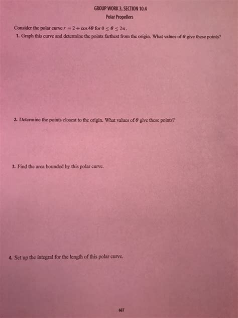 solved consider the polar curve r 2 cos 4 theta for 0
