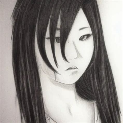 Chica Japonesa Pencil Sketch Arthub Ai
