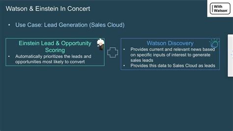 watson and einstein combining the power of ibm and salesforce youtube