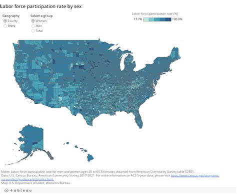 Labor Force Participation Rate By Sex State And County Us Department Of Labor Labor Force Participation Rate By Sex State And County Us Department Of Labor