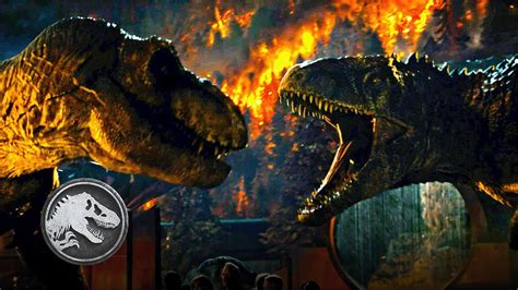 Jurassic World Dominion T Rex Vs Giganotosaurus Youtube