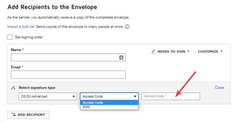 Sending Using Docusign Eu Advanced