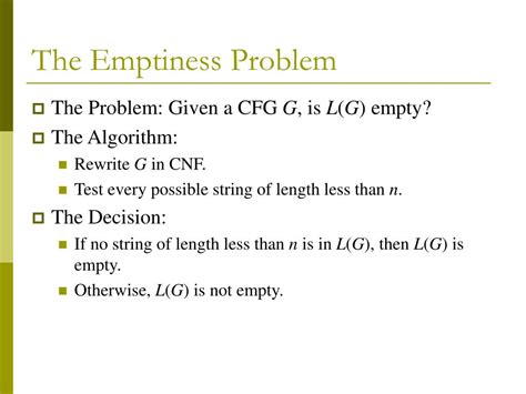 Ppt Algorithms For Context Free Grammars Powerpoint Presentation