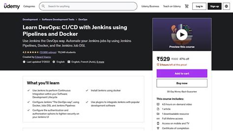 8 best jenkins courses online that make you industry ready tangolearn