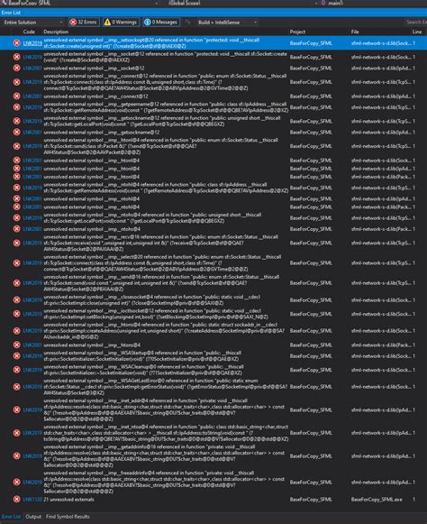 C Подключение статичных библиотек Sfml Network если быть точным Stack Overflow на русском