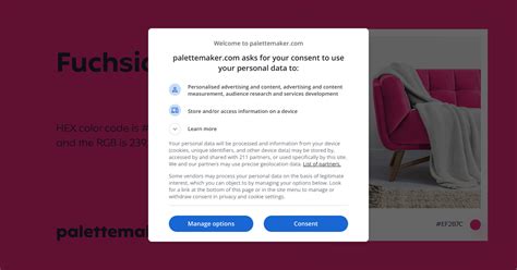 Fuchsia Color Hex Ef2b7c Meaning And Live Previews Palettemaker