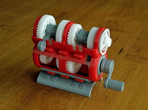 Constant Mesh 3 Speed Gearbox With Reverse Gear By Bootjevaarder Download Free Stl Model