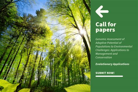 Call For Papers Special Issue On Genomic Assessment Of Adaptive Potential In Populations Facing