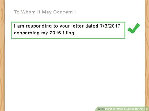 Ways To Write A Letter To The IRS WikiHow