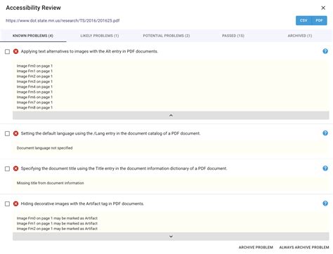 PDF Accessibility Testing Help Center