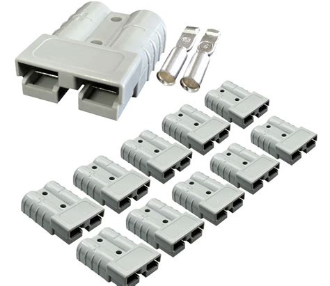 10 X Anderson Style Plug Connectors 50 Amp 6awg 12 24v Dc Power Tool