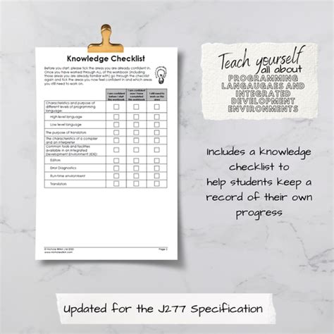 programming languages and ides ocr gcse computer science workbook j277