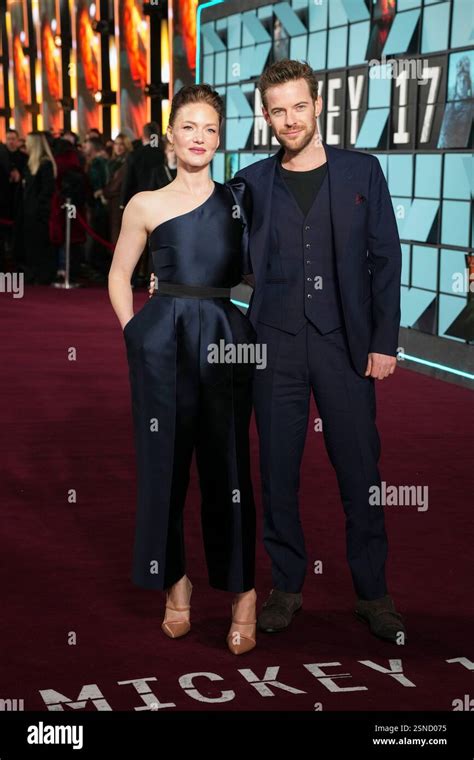 Holliday Grainger Left And Harry Treadaway Pose For Photographers