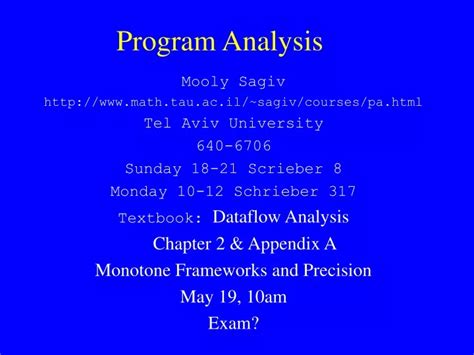 Ppt Program Analysis Powerpoint Presentation Free Download Id9454727