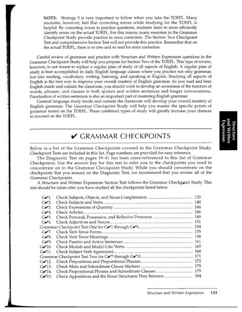 Grammar Toefl Grammar Exercises Pdfcoffee Com