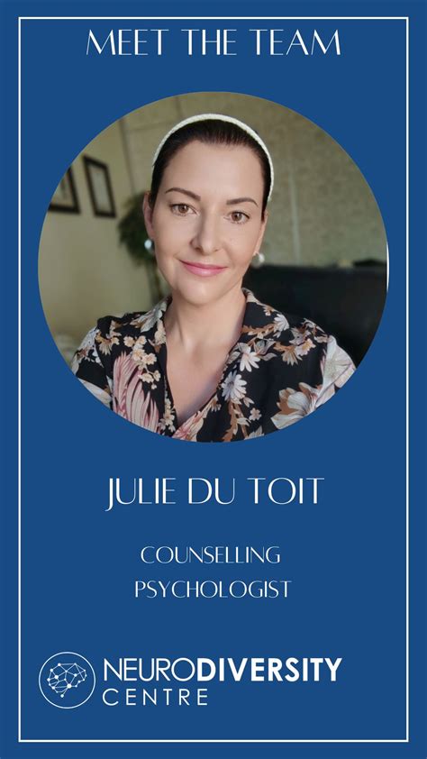Meet Julie Du Toit Julie Is A Counselling Psychologist At Ndc Kzn Read