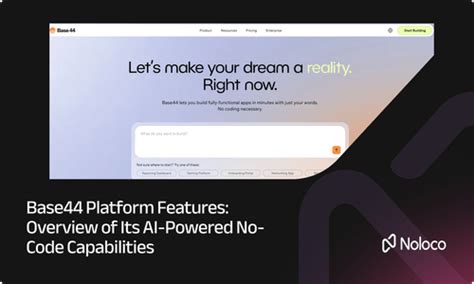 Base44 Platform Features Overview Of Its Ai Powered No Code Capabilities