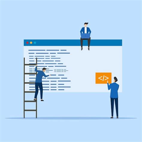 Premium Vector Development Process Concept People Characters Work