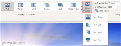 how to use slide transitions in microsoft powerpoint