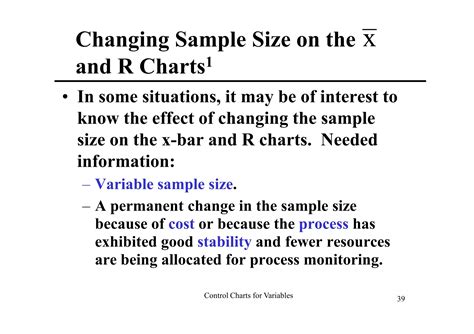 Ie 002 Control Chart For Variables Ppt