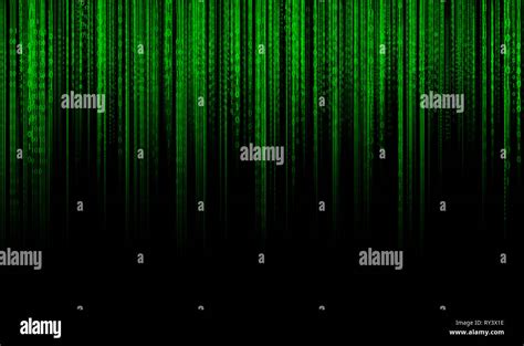 Digital Data Binary Code Technology Matrix Background Data Flood Conectivity Futuristic Binary