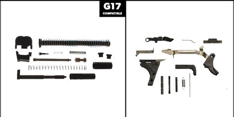 Diy Pistol Kit G17 Frame Kit Alpha One Glock 17 Slide Kit