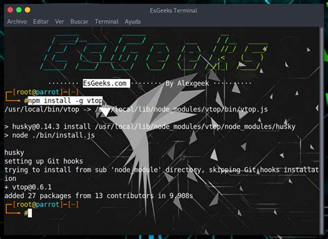 Vtop Monitorear Actividad De Memoria Y Procesos Linux Esgeeks