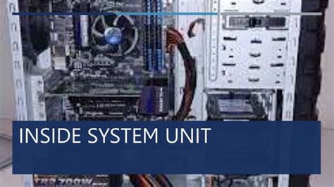 Inside System Unit By Abdul Basit Ms Se Hitec Univeristy Wah Canttpptx
